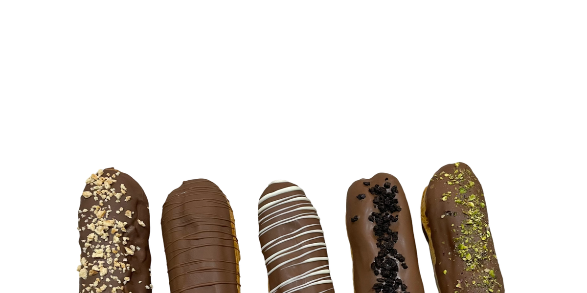 Fresh Cream Eclair 6 pack – French Rose Patisserie